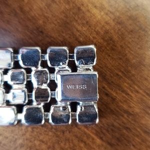 Albert Weiss | Jewelry | Vintage Weiss Signed Bracelet With Clear ...